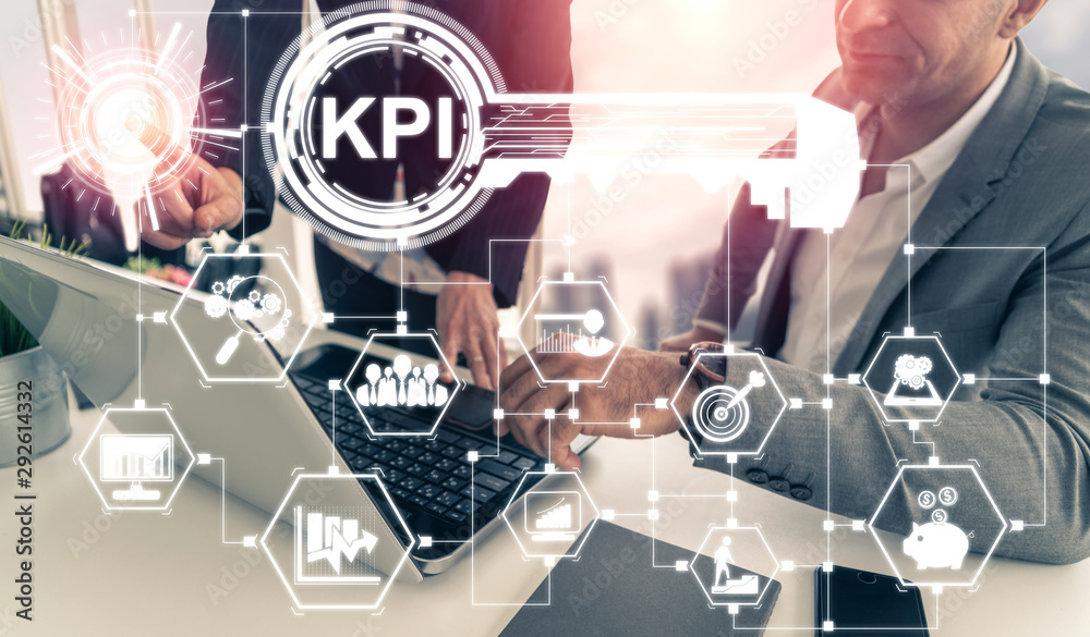 Foto de KPI Key Performance Indicator for Business Concept - Modern ...