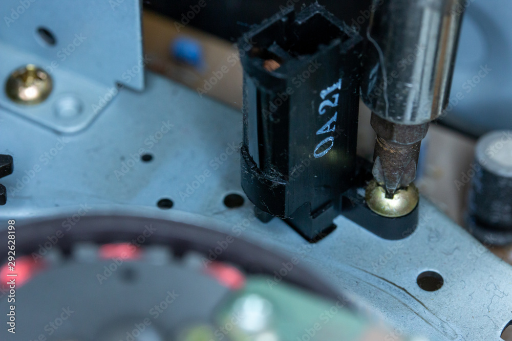 Details of VHS player 80s 90s video technology Stock Photo | Adobe Stock