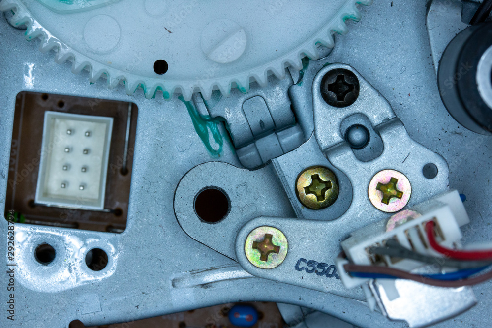 Details of VHS player 80s 90s video technology Stock Photo | Adobe Stock