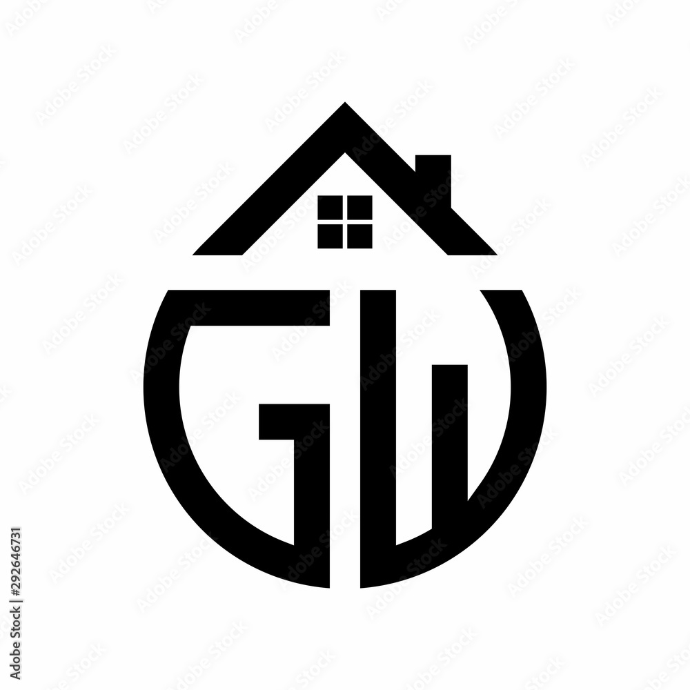 GW logo design template vector illustration Stock Vector | Adobe Stock