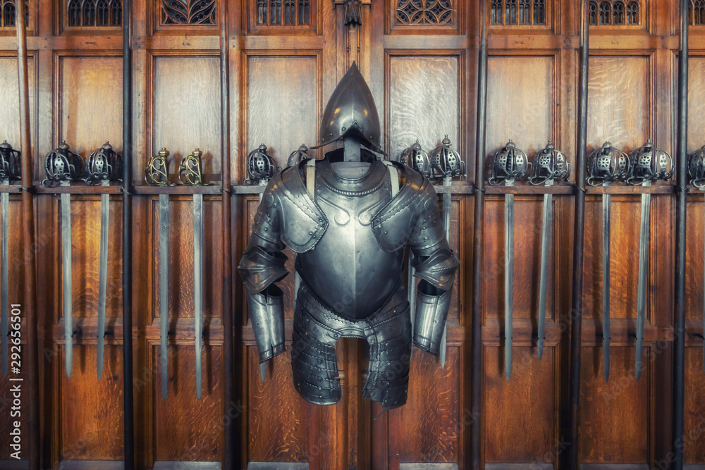 medieval armor and swords Stock Photo | Adobe Stock