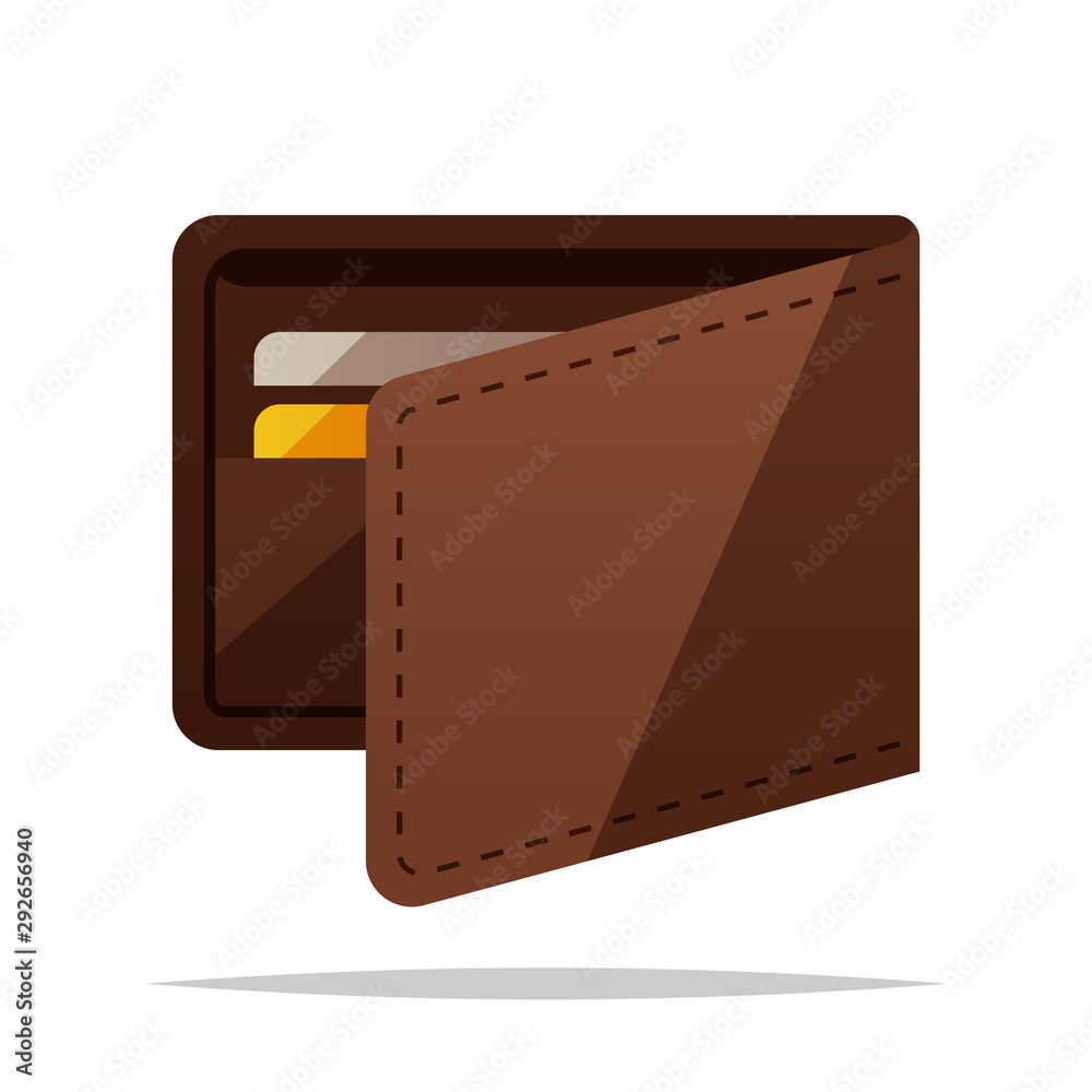 Wallet vector isolated illustration Stock Vector | Adobe Stock