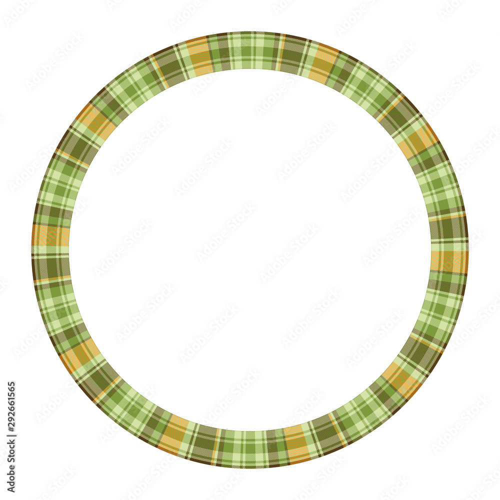 Round frame vector vintage pattern design template. Circle border ...