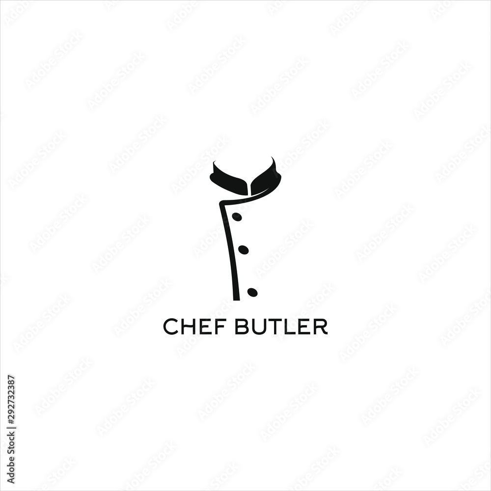 Best catering and chef butler logo design inspiration Stock Vector ...