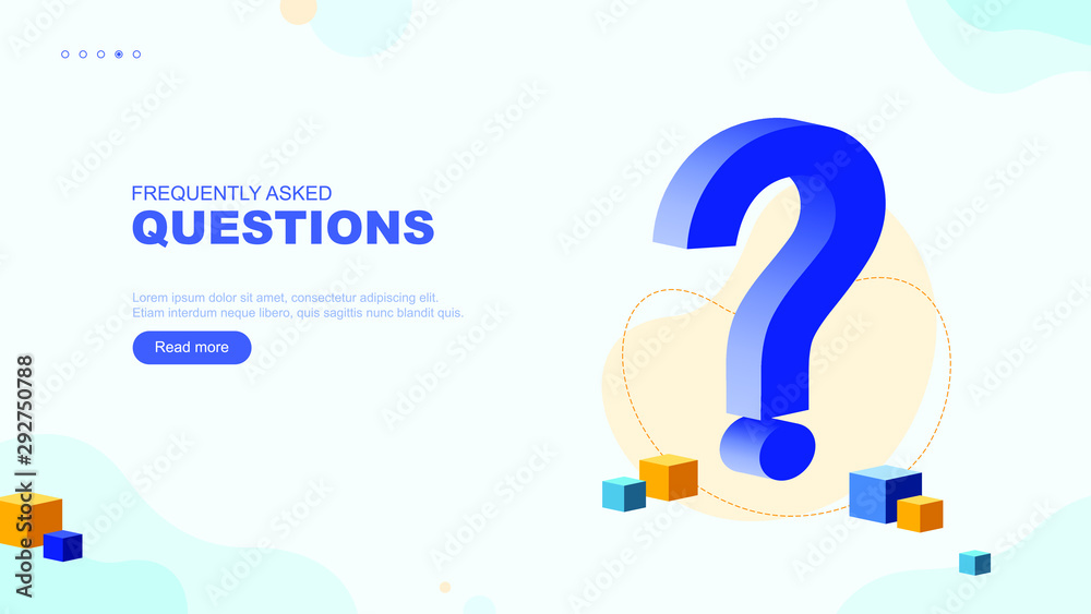 Trendy flat illustration. Frequently asked questions page concept. FAQ ...