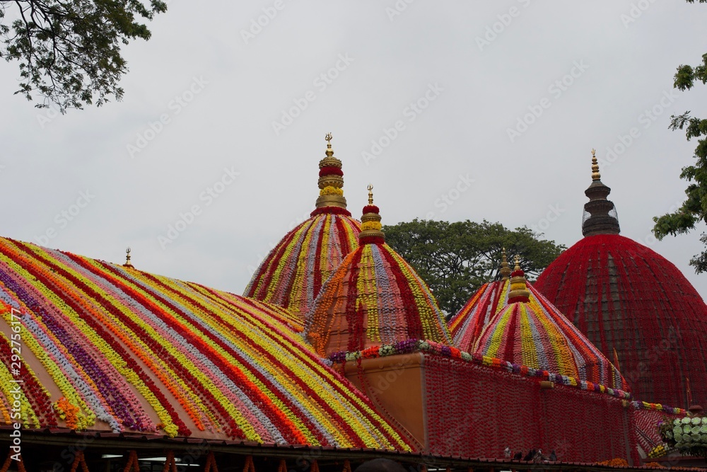 Kamakhya Devi temple in Assam India decorated for festivities Stock ...