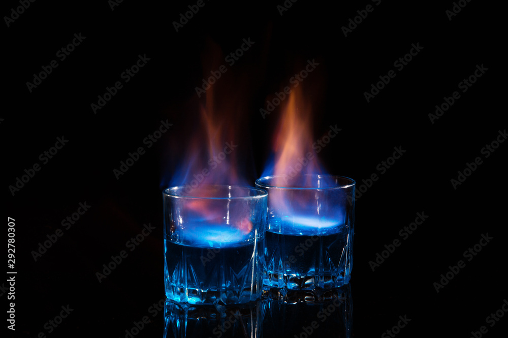 Alcohol Shots On Fire