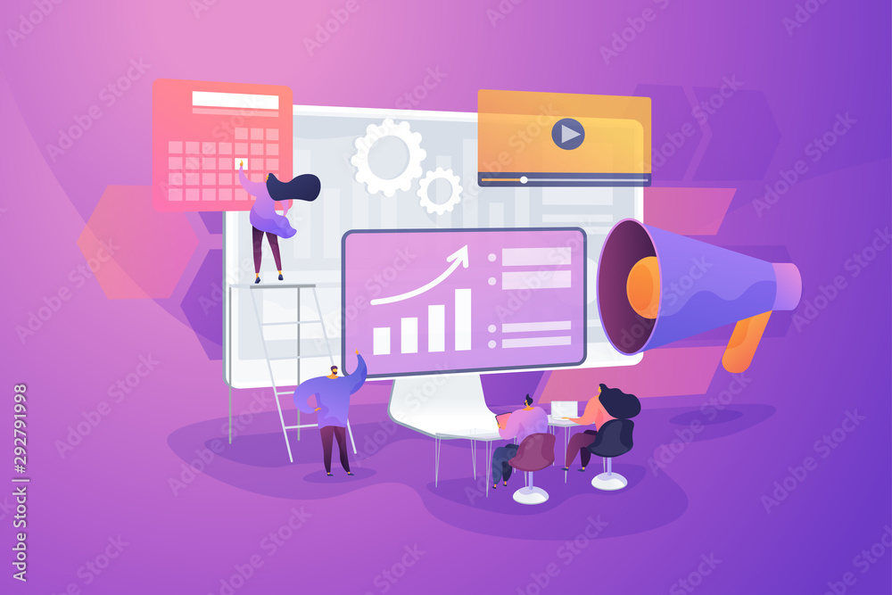 Infographics, statistics diagrams and charts visualization. Digital ...