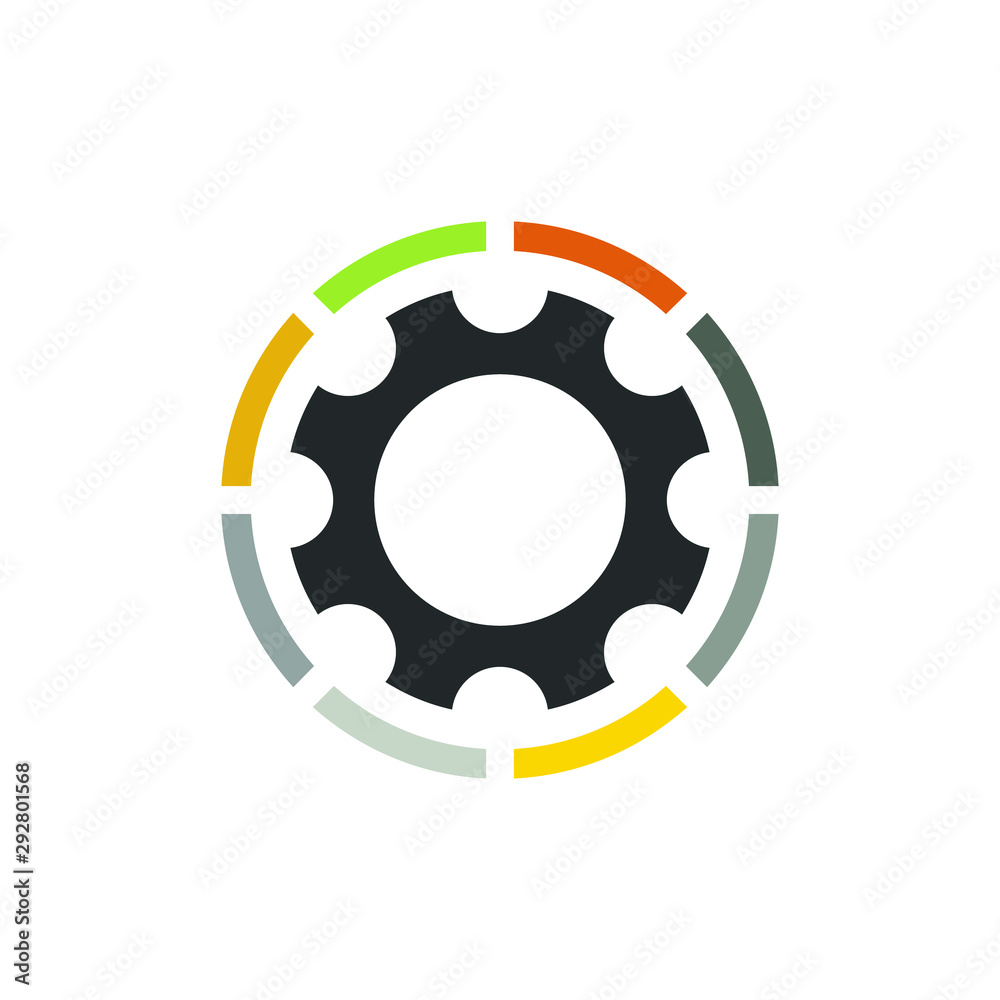 Gear Cog Logo. Machine Symbol. Industry Icon Vector Illustration. Eps ...