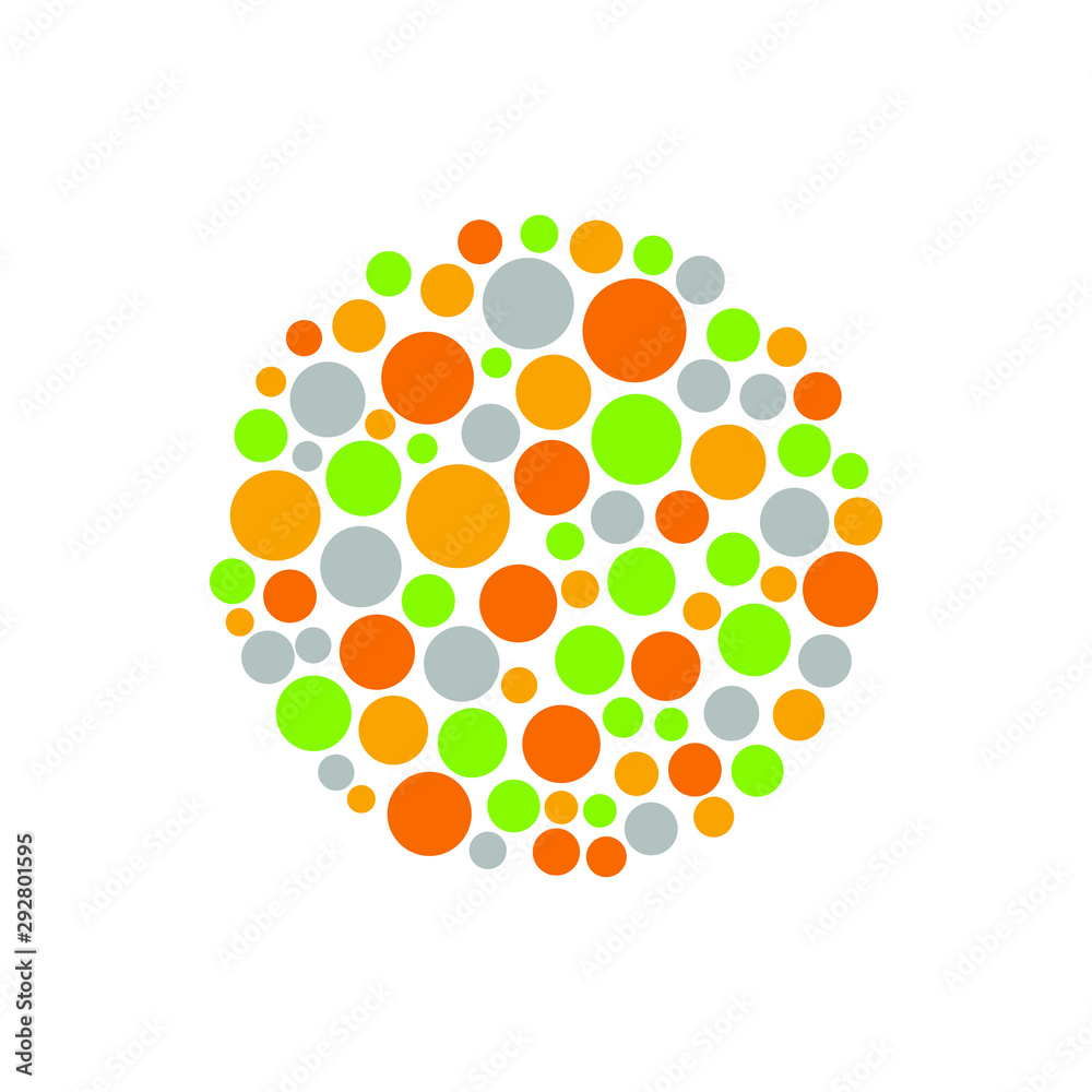 Circle Dot Logo. Globe Symbol. Icon Vector Illustration. Eps 10. Stock ...