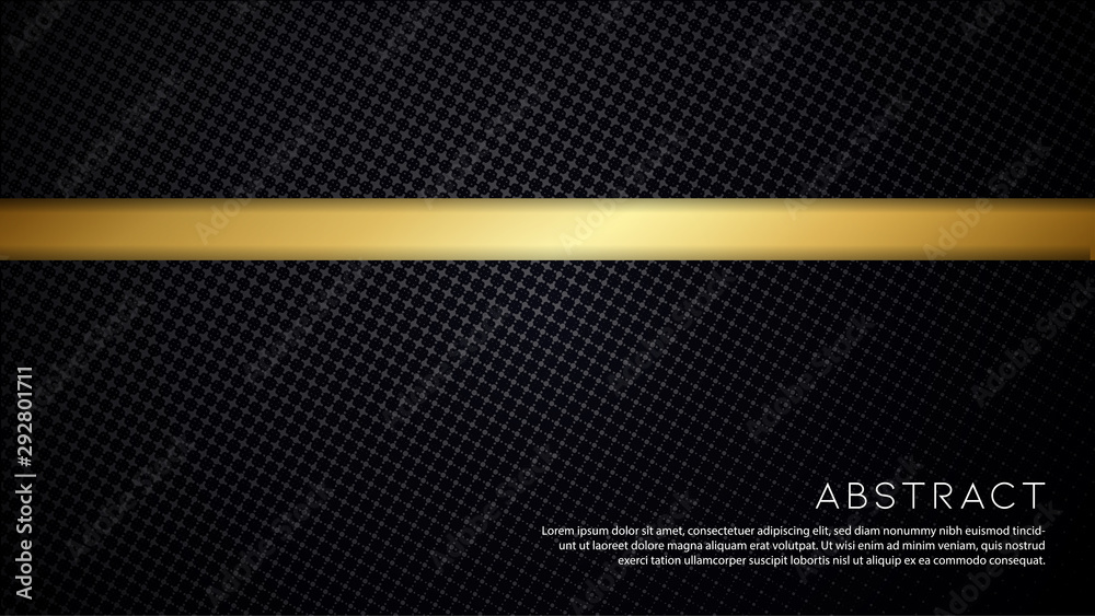 minimal black background with gold line Stock Vector | Adobe Stock