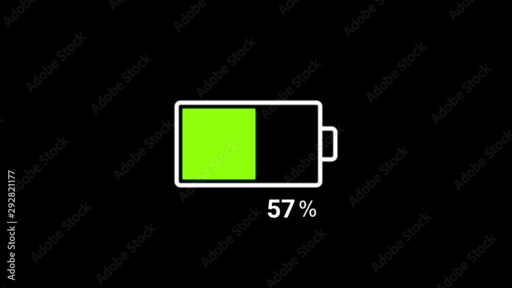 Battery charging animation,Digital Battery Loading, 4K animation ...