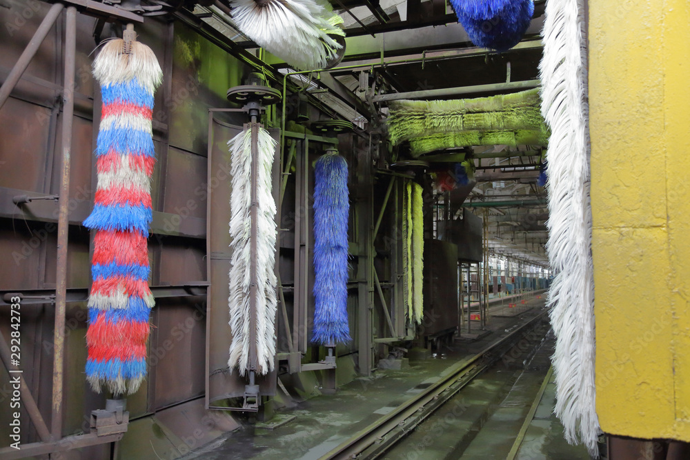 Automatic camera for washing and cleaning of trains and rolling stock ...