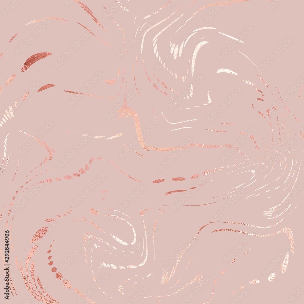 Rose gold. Vector decorative background with imitation of foiling ...