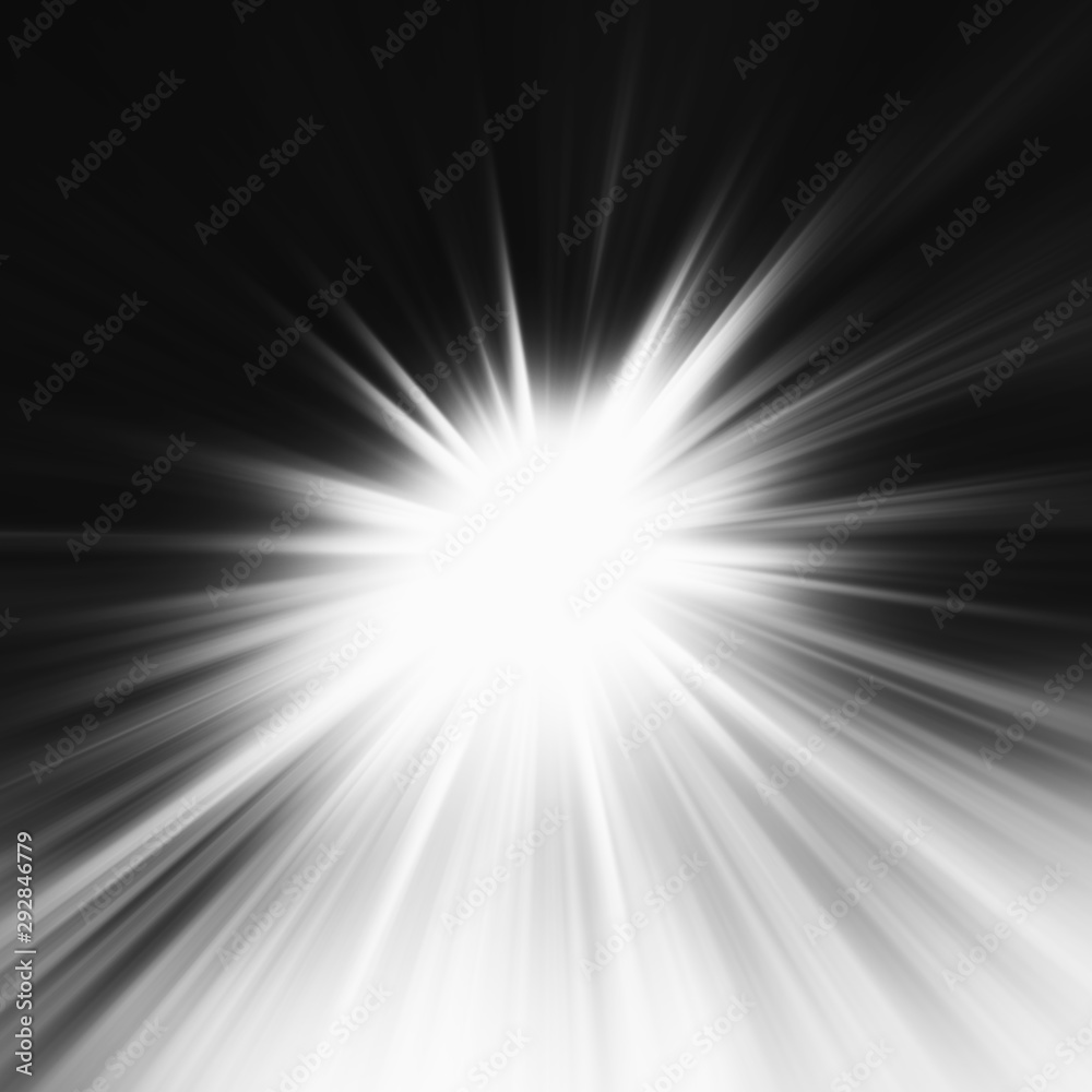 Shiny radial burst with linear particles. absrtact illustration ...