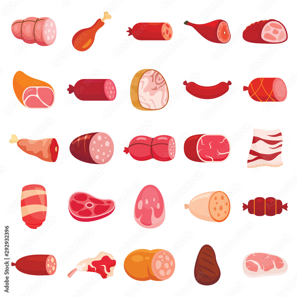 Types Of Meat And Meat Products Stock Vector Adobe Stock types-of-meat-and-meat-products-stock-vector-adobe-stock