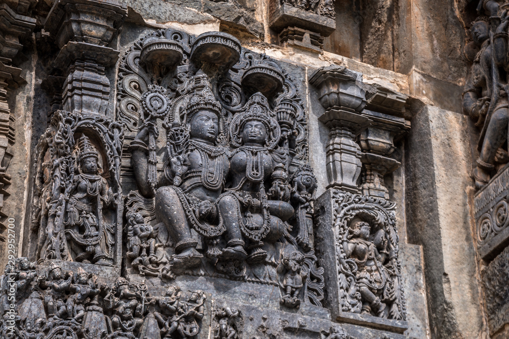 The ancient Indian temples and carvings Stock Photo | Adobe Stock