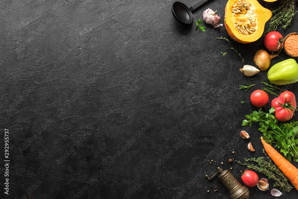 Seasonal cooking background Stock Photo | Adobe Stock