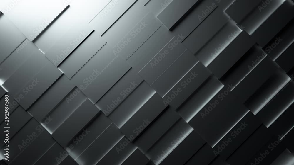 Vidéo Stock Black abstract moving structure of rectangles with a moving ...