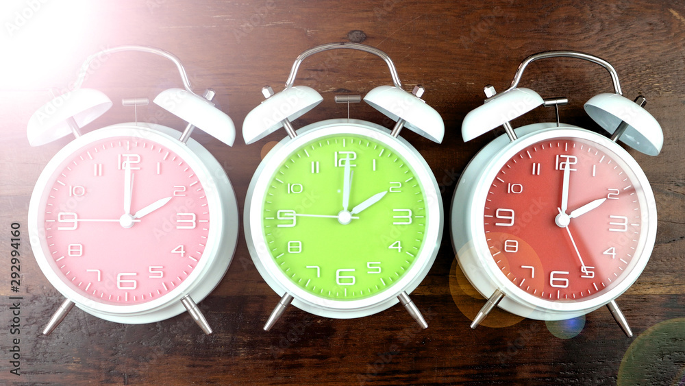 Turning the clocks back one hour for Autumn Fall daylight saving time ...