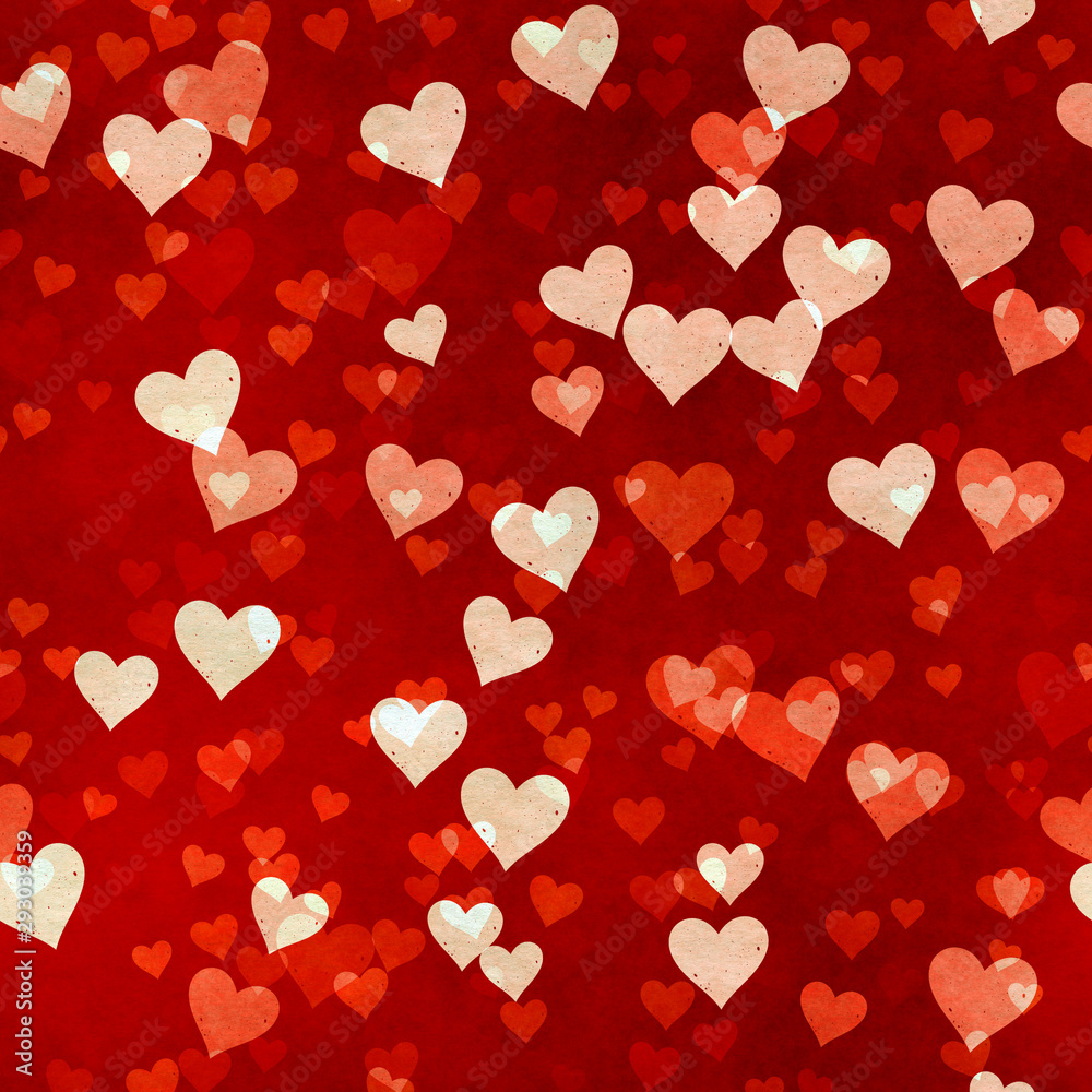 hearts background pattern Stock Photo | Adobe Stock