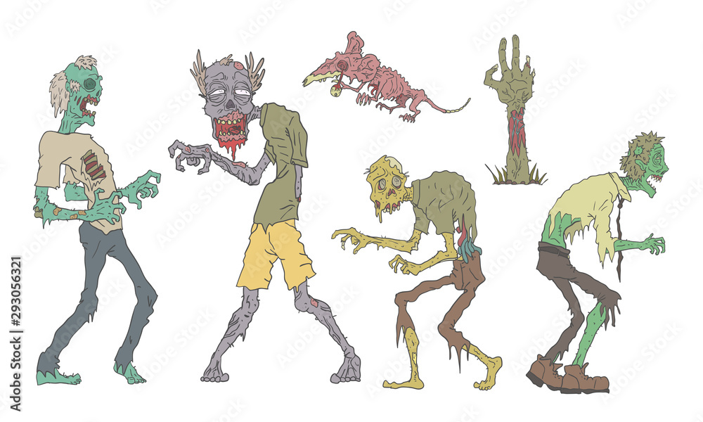 Zombie Animals Drawing