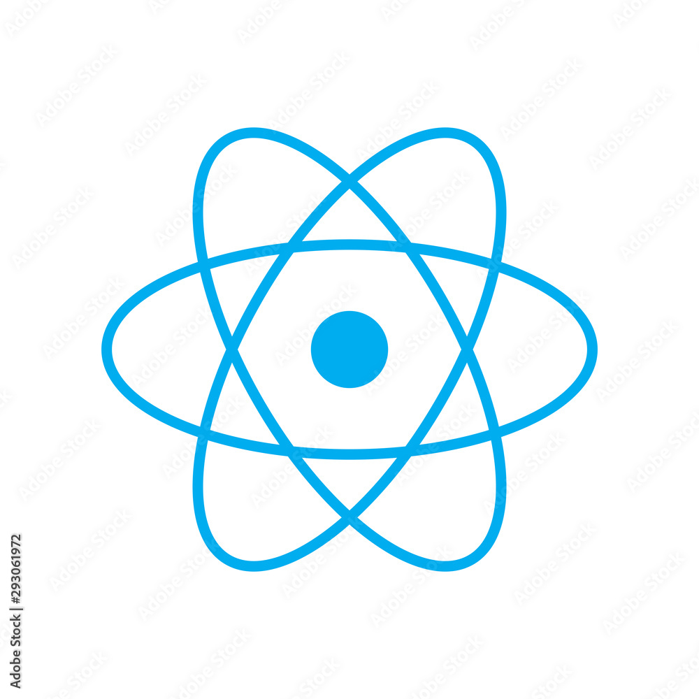 Blaue Atomsymbol ClipArt