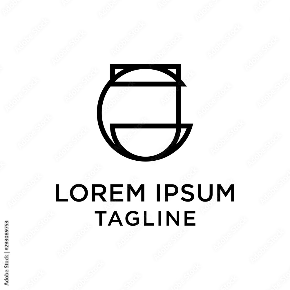 initial letter logo JC, CJ logo template Stock Vector | Adobe Stock