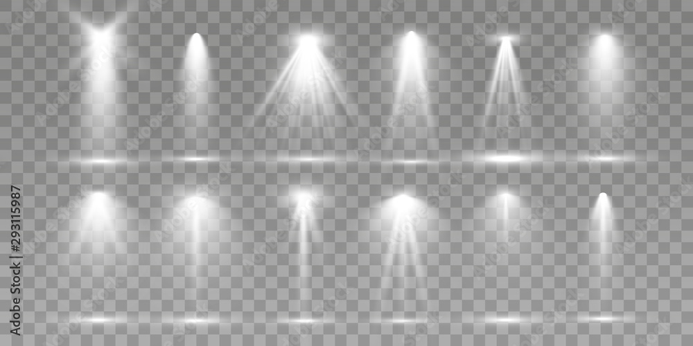 Searchlight collection for stage lighting, light transparent effects ...
