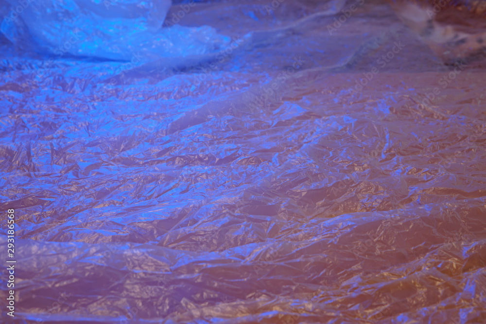 An Abstract Image of Plastic, Showing a Mock Up of Wrinkled Material in ...