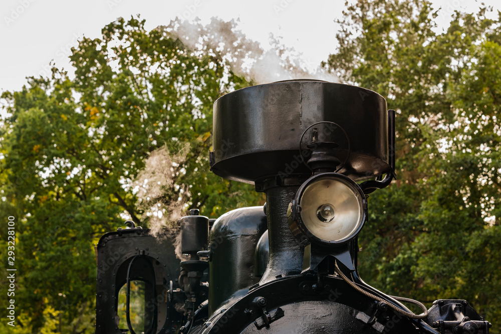 Smokestack of a steam locomotive, Steam Locomotive Stock Photo | Adobe ...