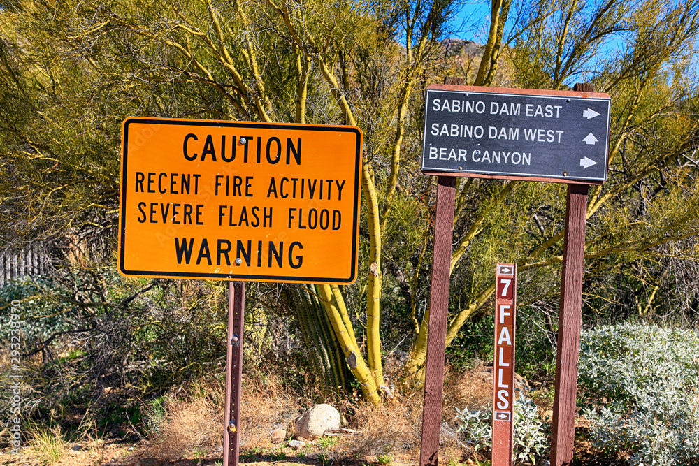 Flash Flood Signs