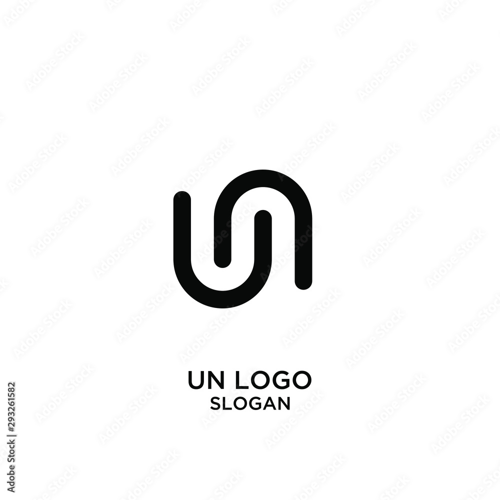 un s logo icon design vector illustration Stock Vector | Adobe Stock