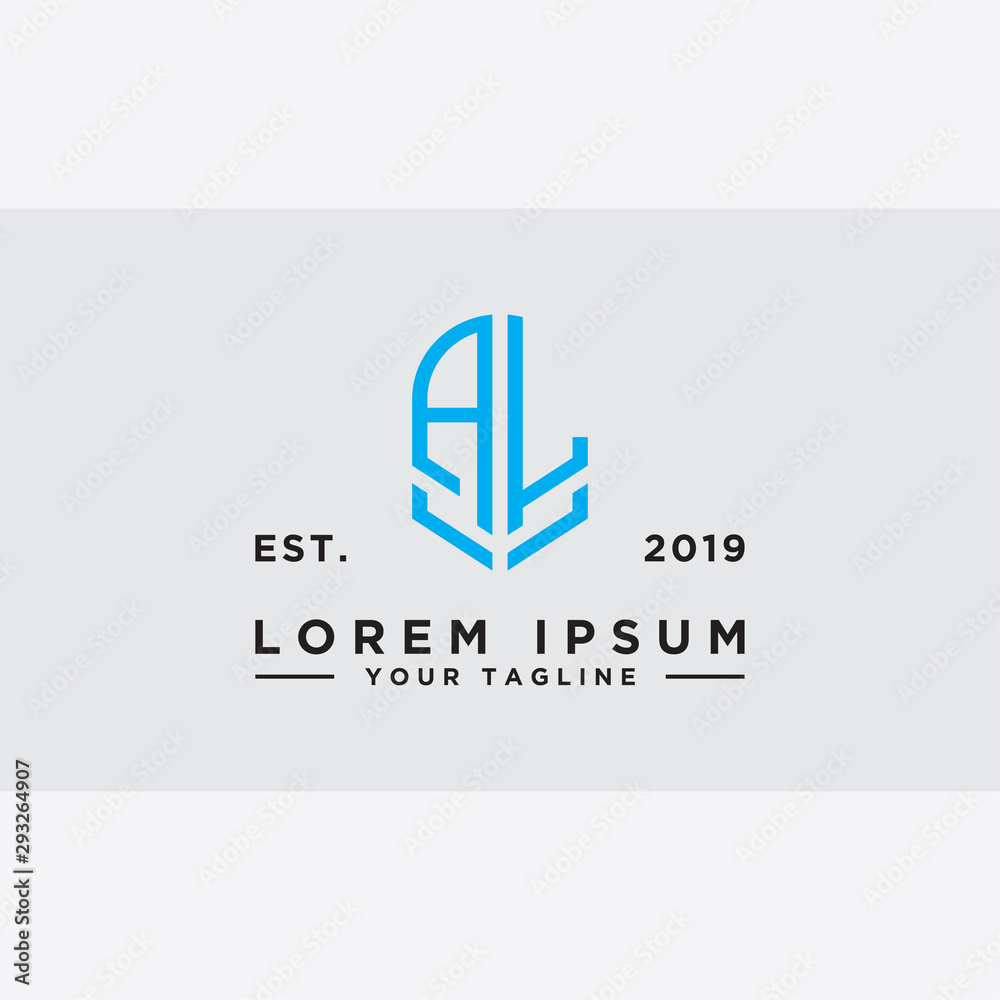 initial letters AL logo icons, inspiring logo designs for companies ...