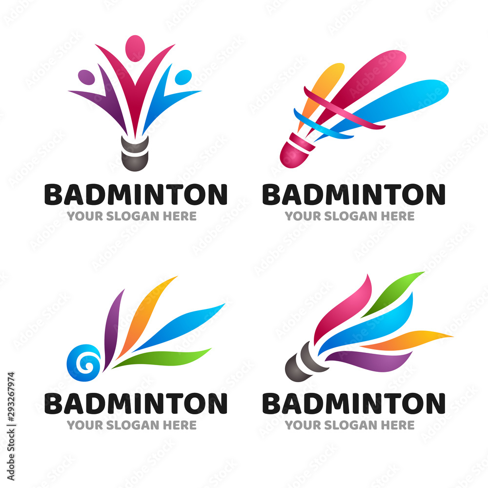 Badminton Shuttlecock Logo