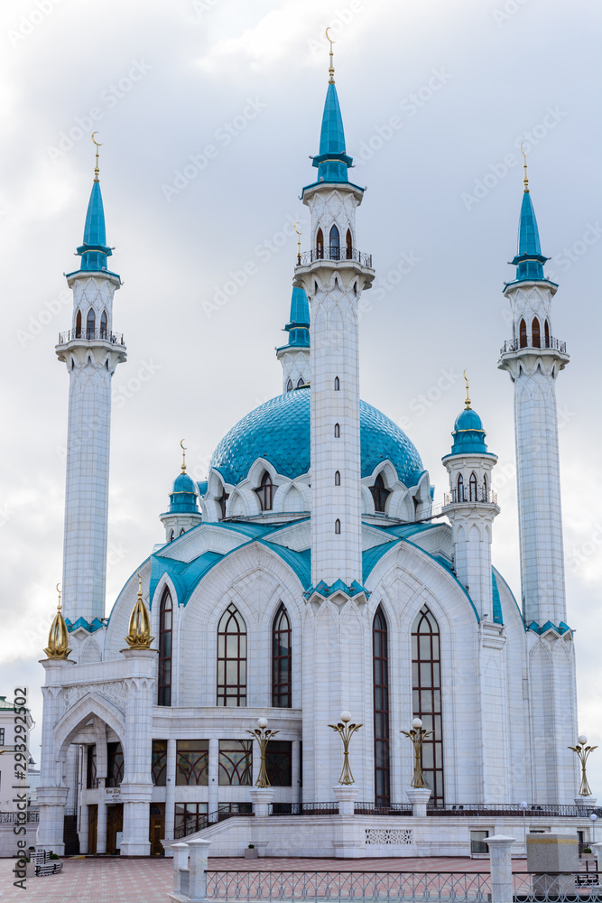 The Kol Sharif Mosque located in Kazan Kremlin, Tatarstan, Russia. One ...