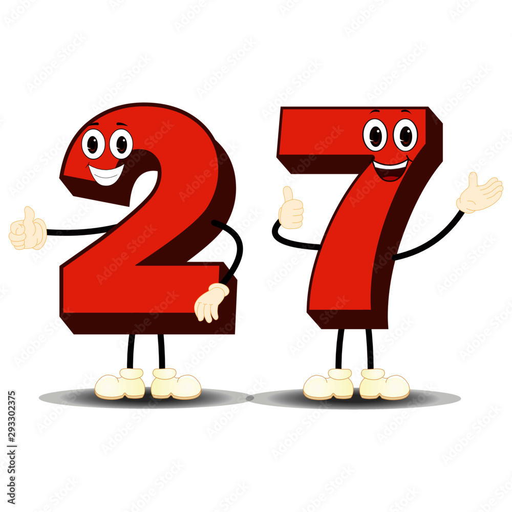 Number Twenty Character Cartoon Vector Image Stock Vector, 50% OFF