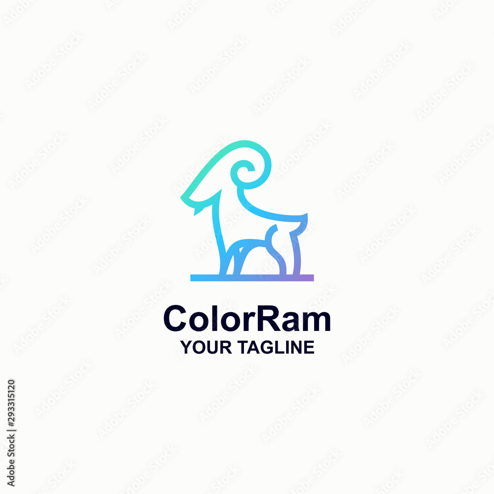 ram logo awesome design inspiration Stock Vector | Adobe Stock