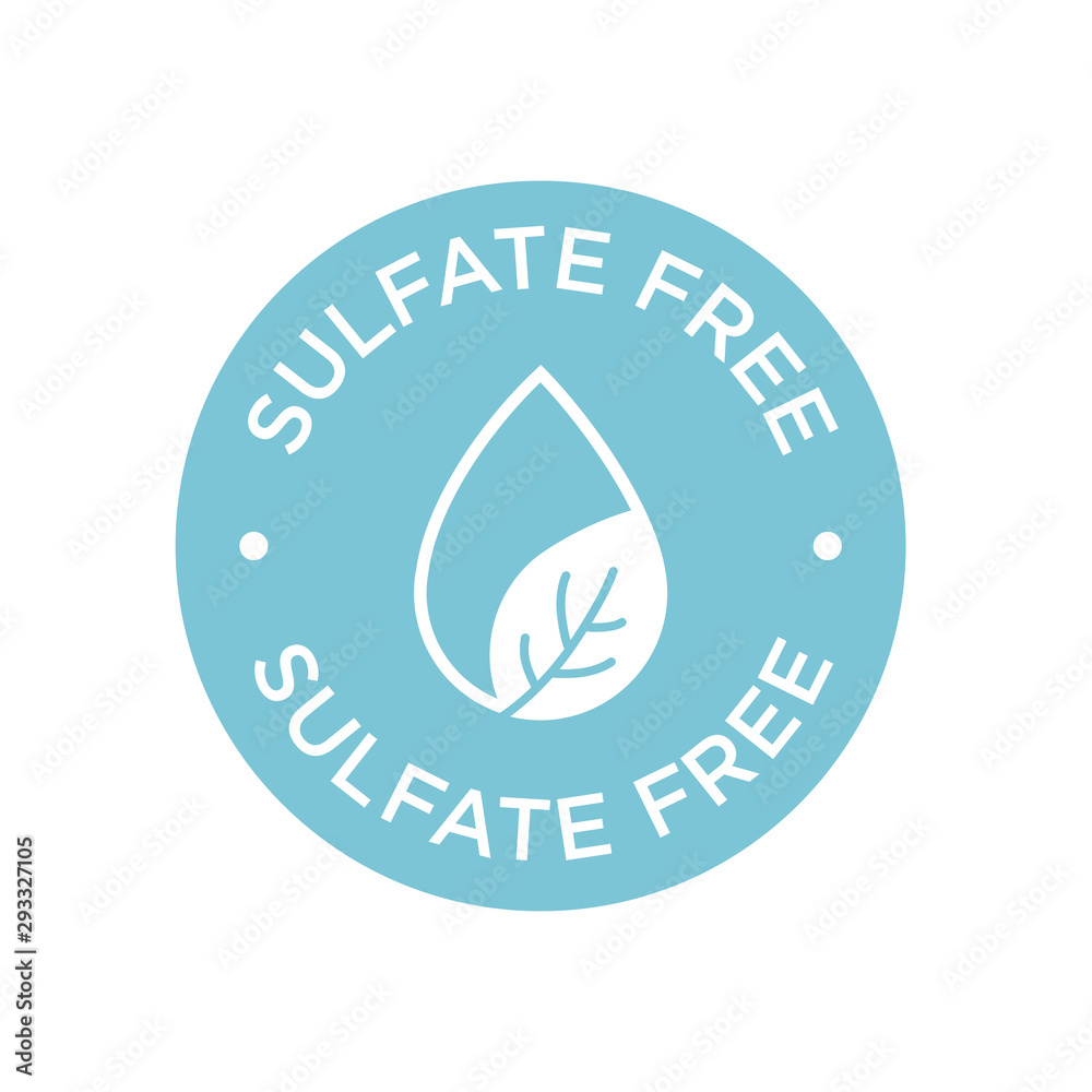 Sulfate free icon Stock Vector | Adobe Stock