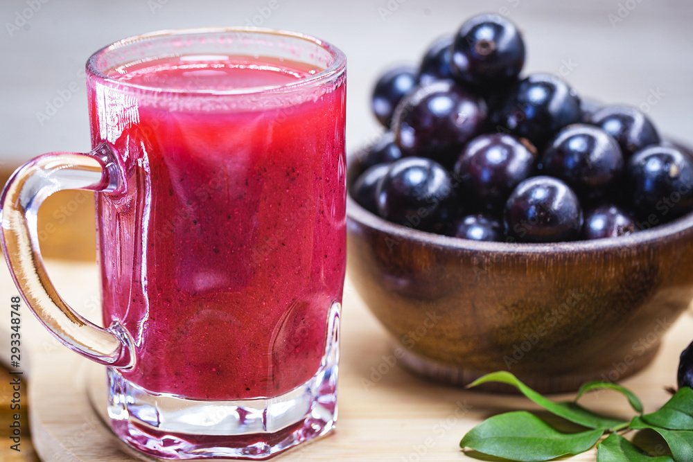 Jabuticaba juice, fruit also known as jaboticaba. Natural and organic ...