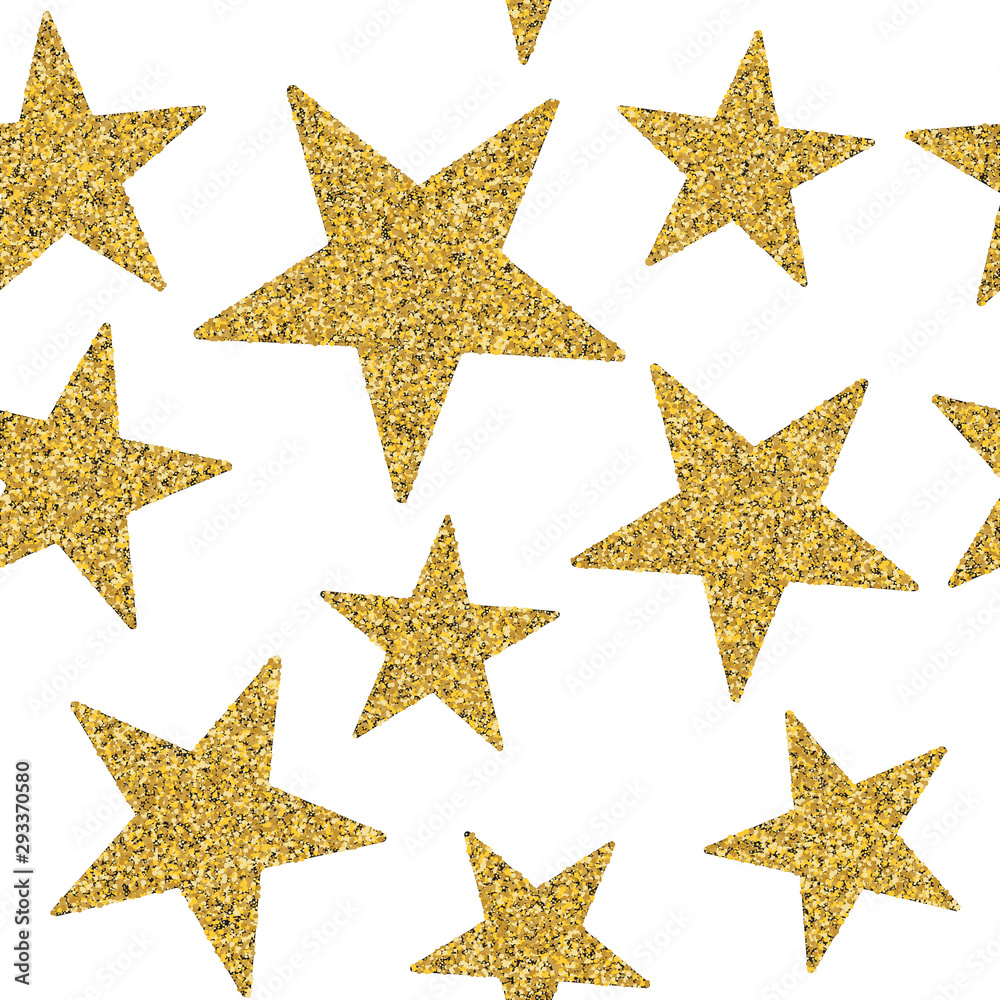 Star seamless pattern background. Gold star. Abstract star seamless ...