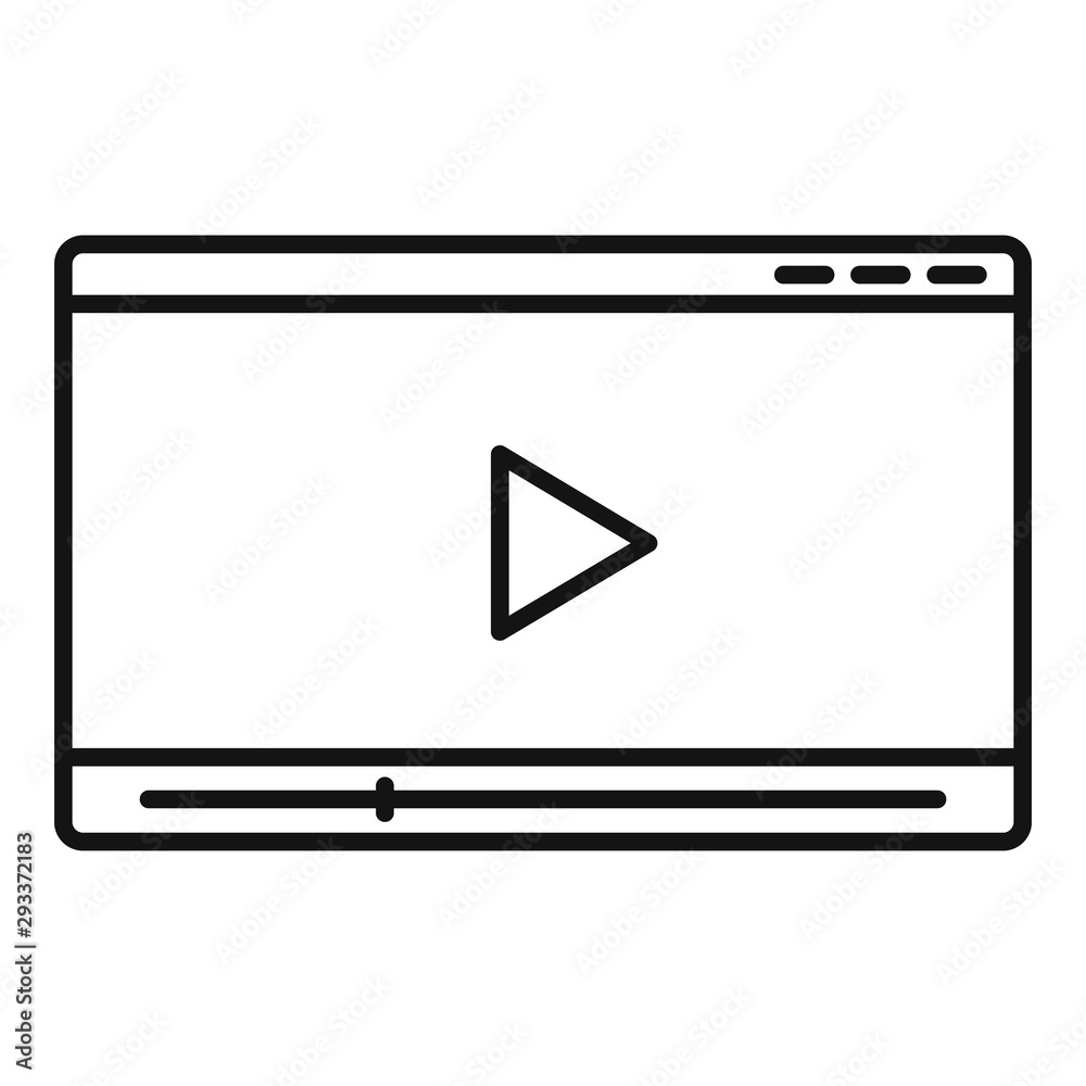 Web Video Player Icon