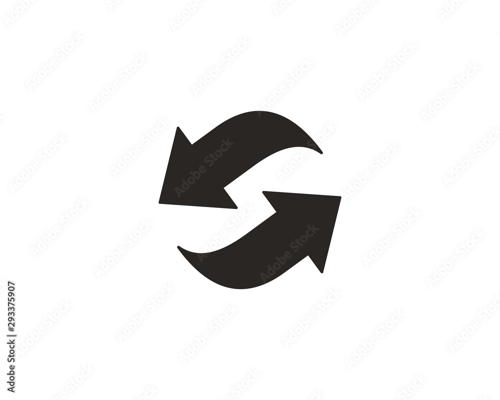 Reverse arrow icon symbol vector Stock Vector | Adobe Stock
