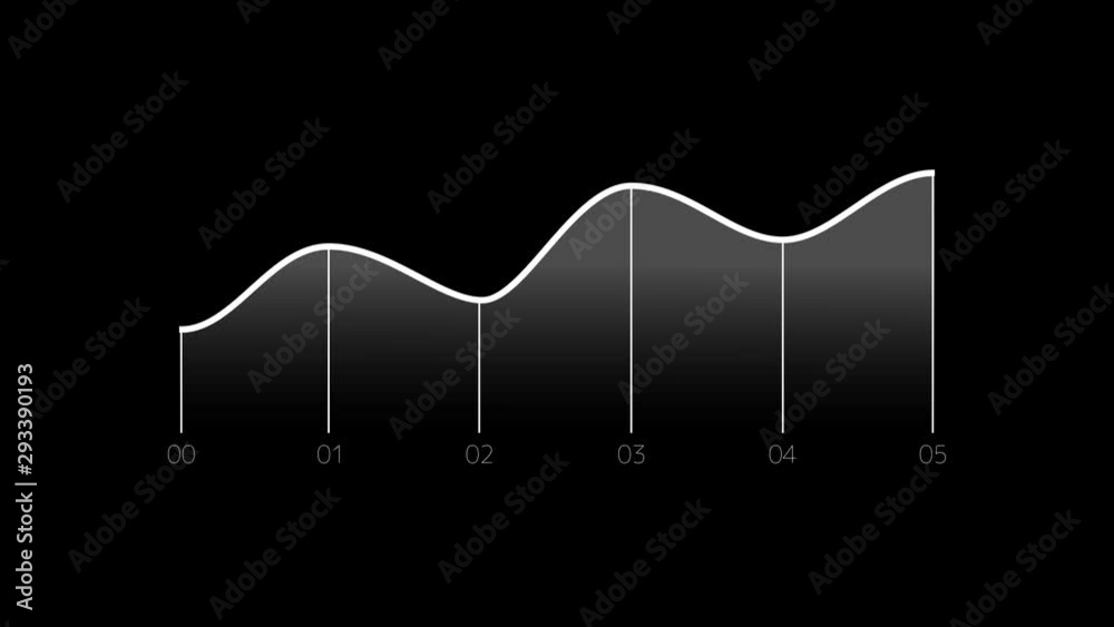 Infographic Element - Line Chart on alpha channel Stock Video | Adobe Stock