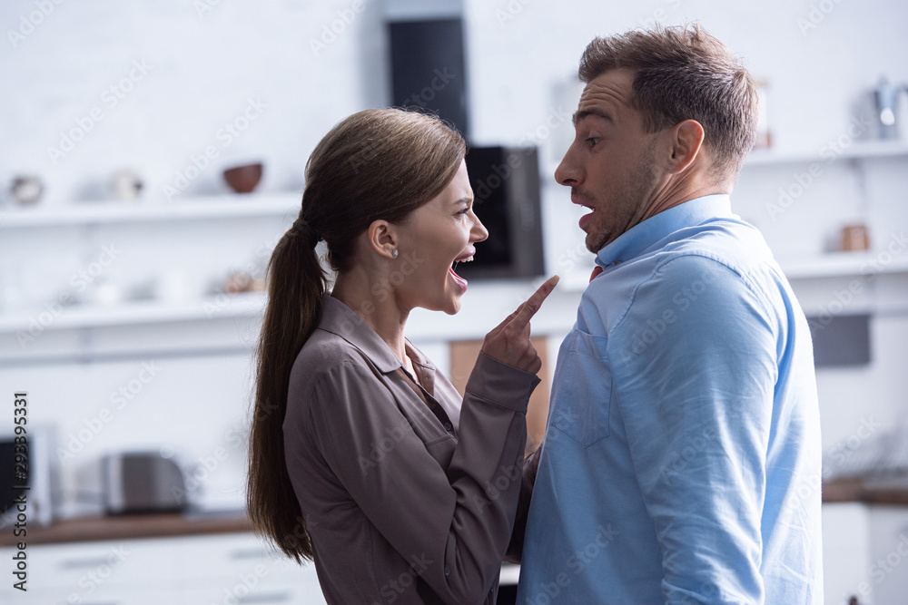 Woman Yelling At Husband