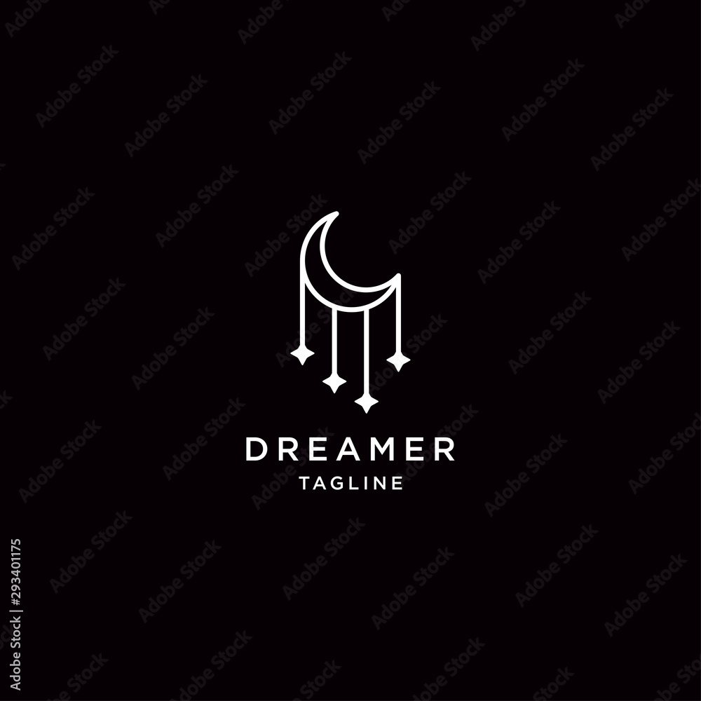 Dreamer Logo Design Template Vector Stock Vector | Adobe Stock