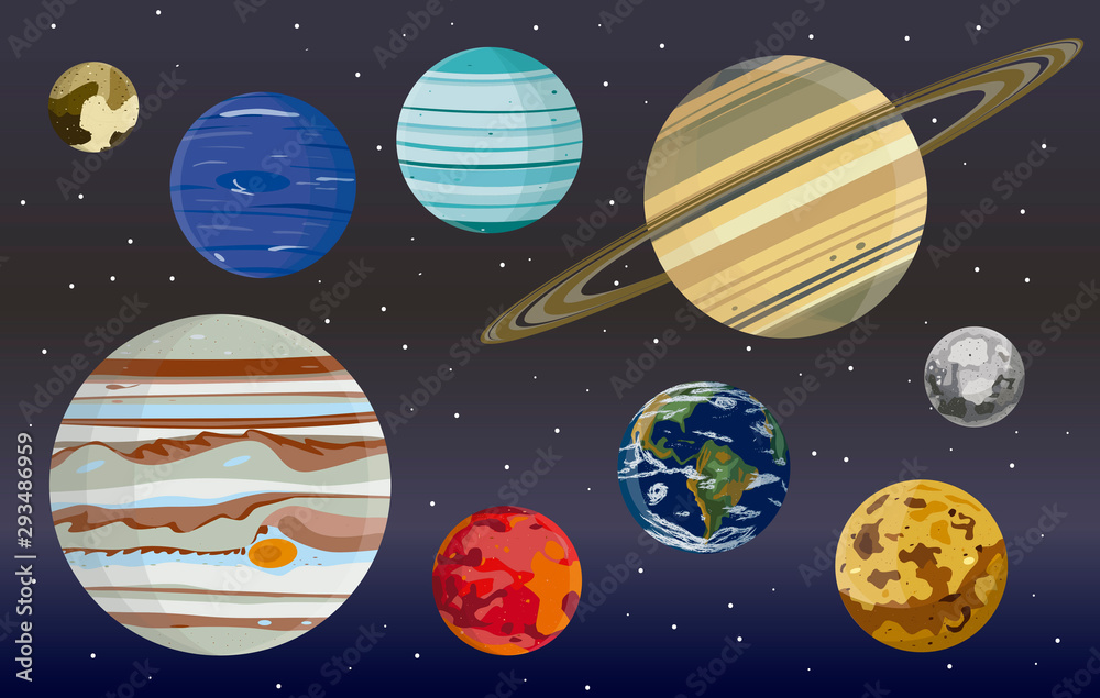 Astronomy Background Solar System