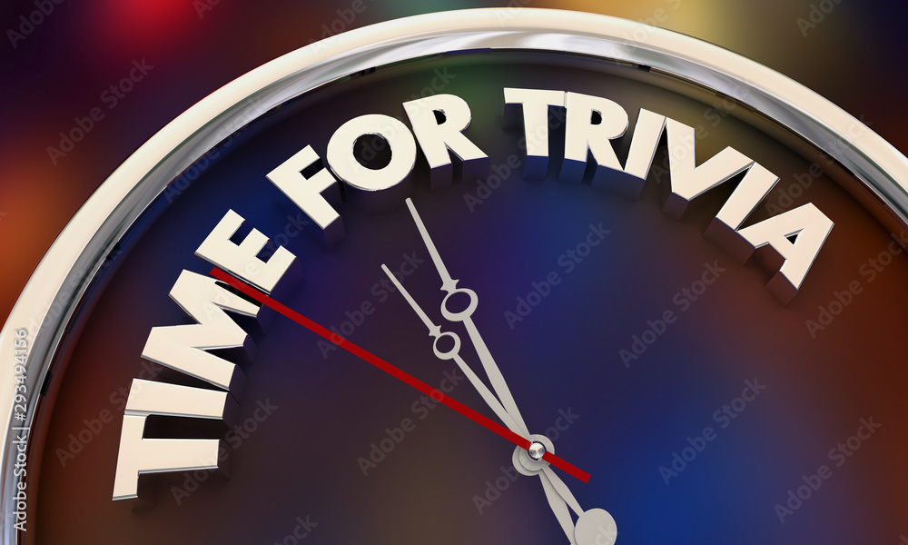 Time for Trivia Contest Game Clock Words 3d Illustration Stock ...