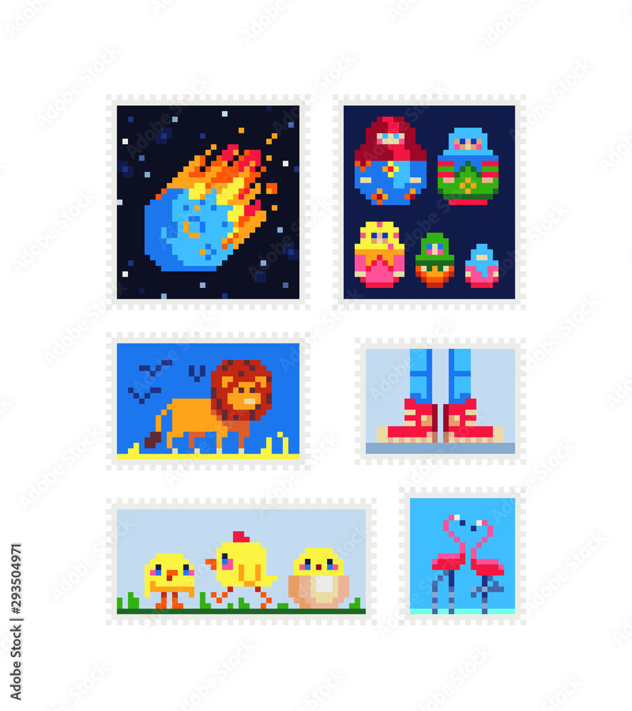 Cute Pixel Art Templates