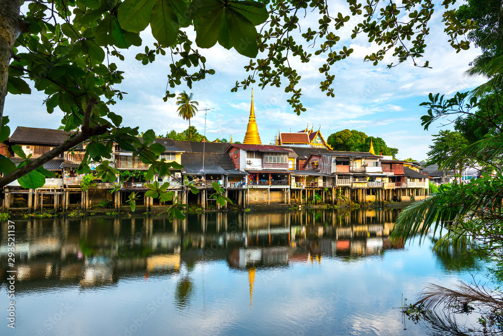 Classical Village near river, Chanthaburi Old Town Waterfront ,Landmark ...